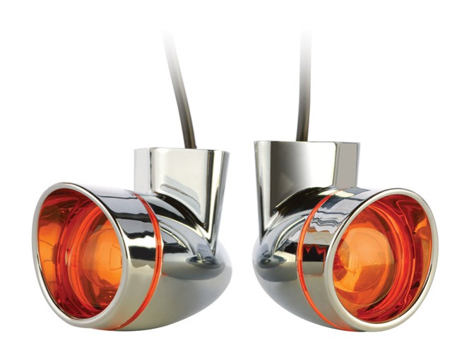 J&P Cycles Visored Bullet Turn Signals For Harley Touring / Softail ...