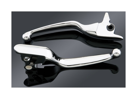 J&P Cycles Ergonomic Smooth Wide Lever Set For Harley Touring 2008-2016 ...