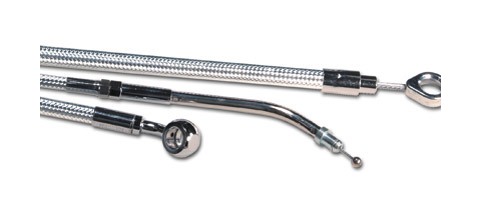 Magnum Sterling Chromite II Braided Rear Brake Line Kit For Harley ...