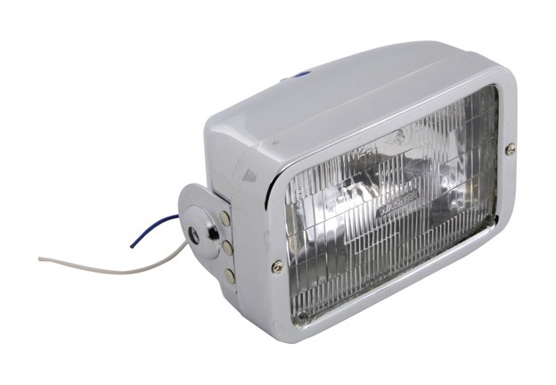 V-Twin Mfg. Chrome Caddy Style Side Mount Headlight | JPCycles.com