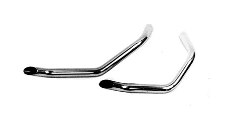 Paughco 34" Long Goose-Cut Drag Pipe Exhaust System For Harley ...