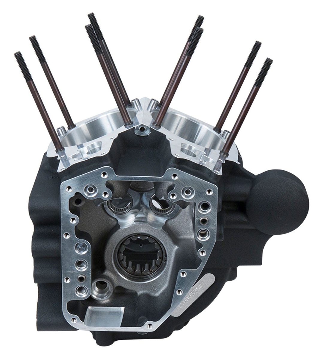 S&S Cycle Wrinkle Black T-Series Crankcase Crankcase 4-1/8" Bore For ...