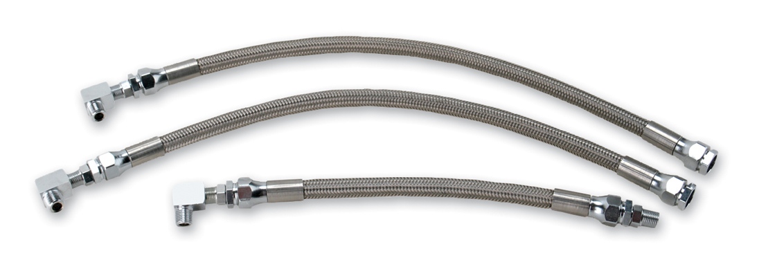 Drag Specialties Stainless Steel Braided Oil Line Kit For Harley Dyna ...