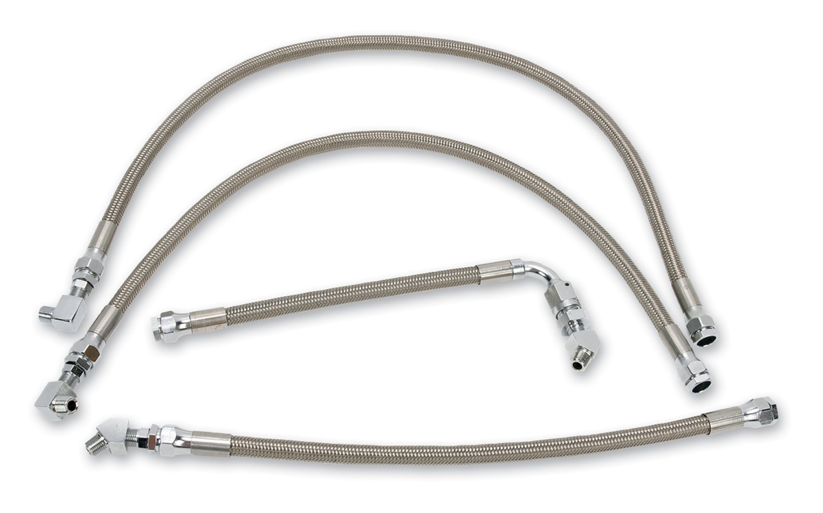 Drag Specialties Braided Oil Line Kit For Harley Softail 1987-1989 ...