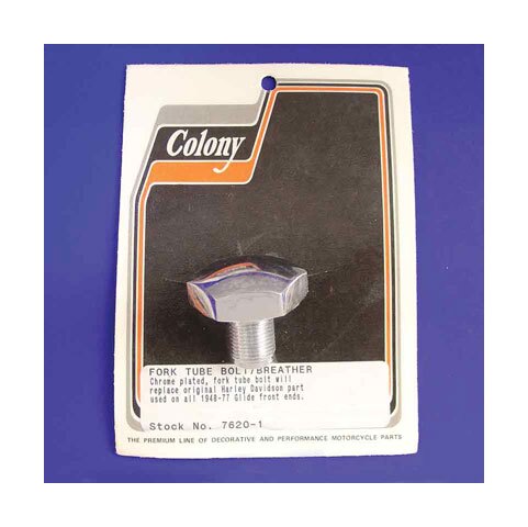 Colony Fork Tube Cap For Harley FL / FLH Without Shroud 1949-1977 ...