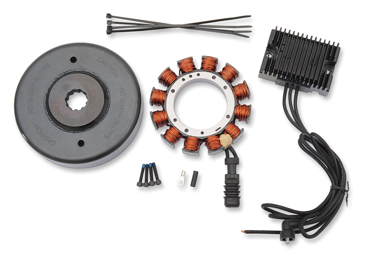 Drag Specialties Heavy-Duty 32 A Charging Kit With Black Regulator For ...