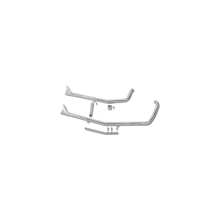Paughco Upsweep Fishtail Full Exhaust System For Harley Softail 2000 ...