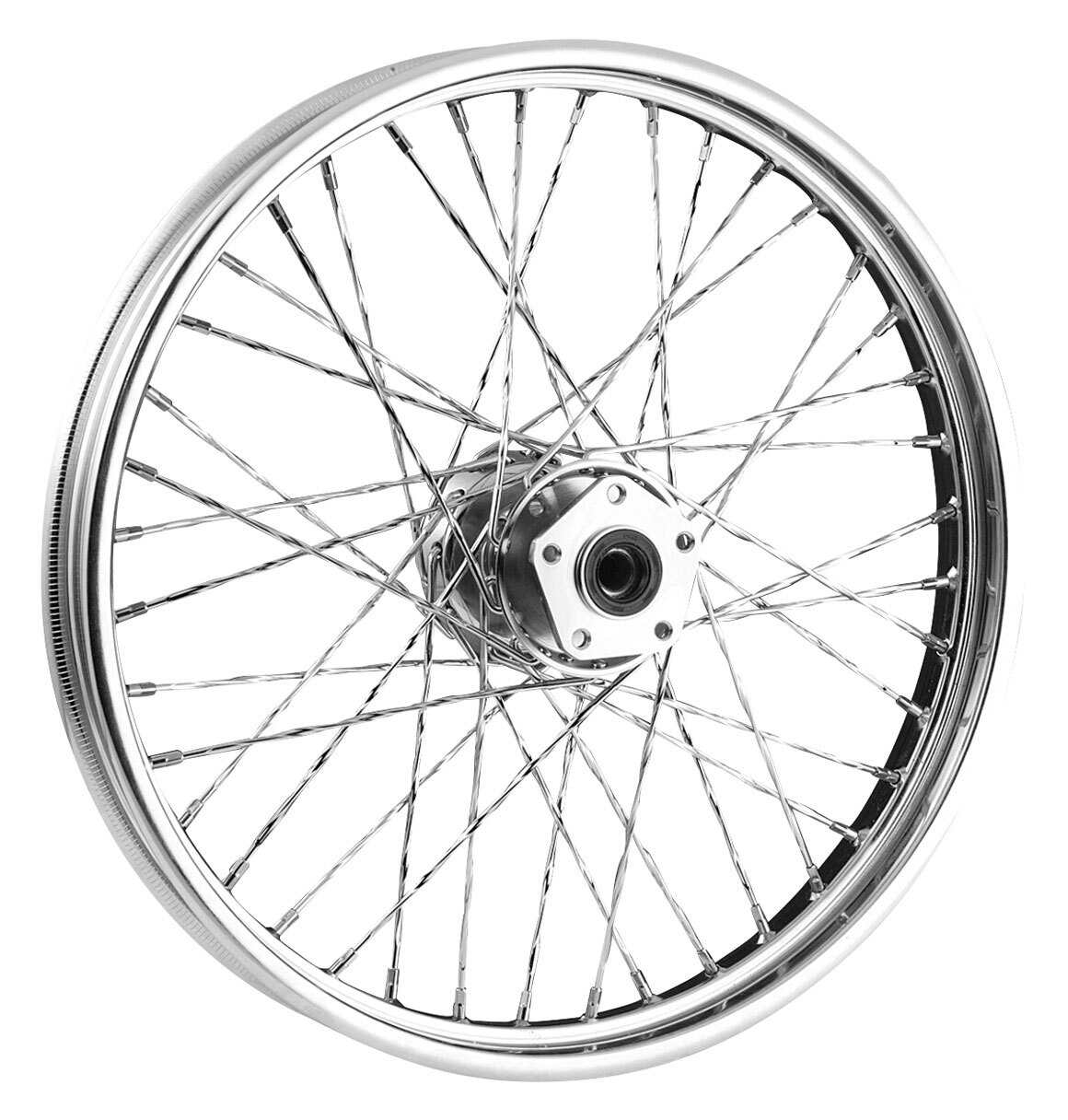 V-Twin Mfg. 40 Twisted Spoke Front Wheel For Harley FXST / FXDWG 1984 ...