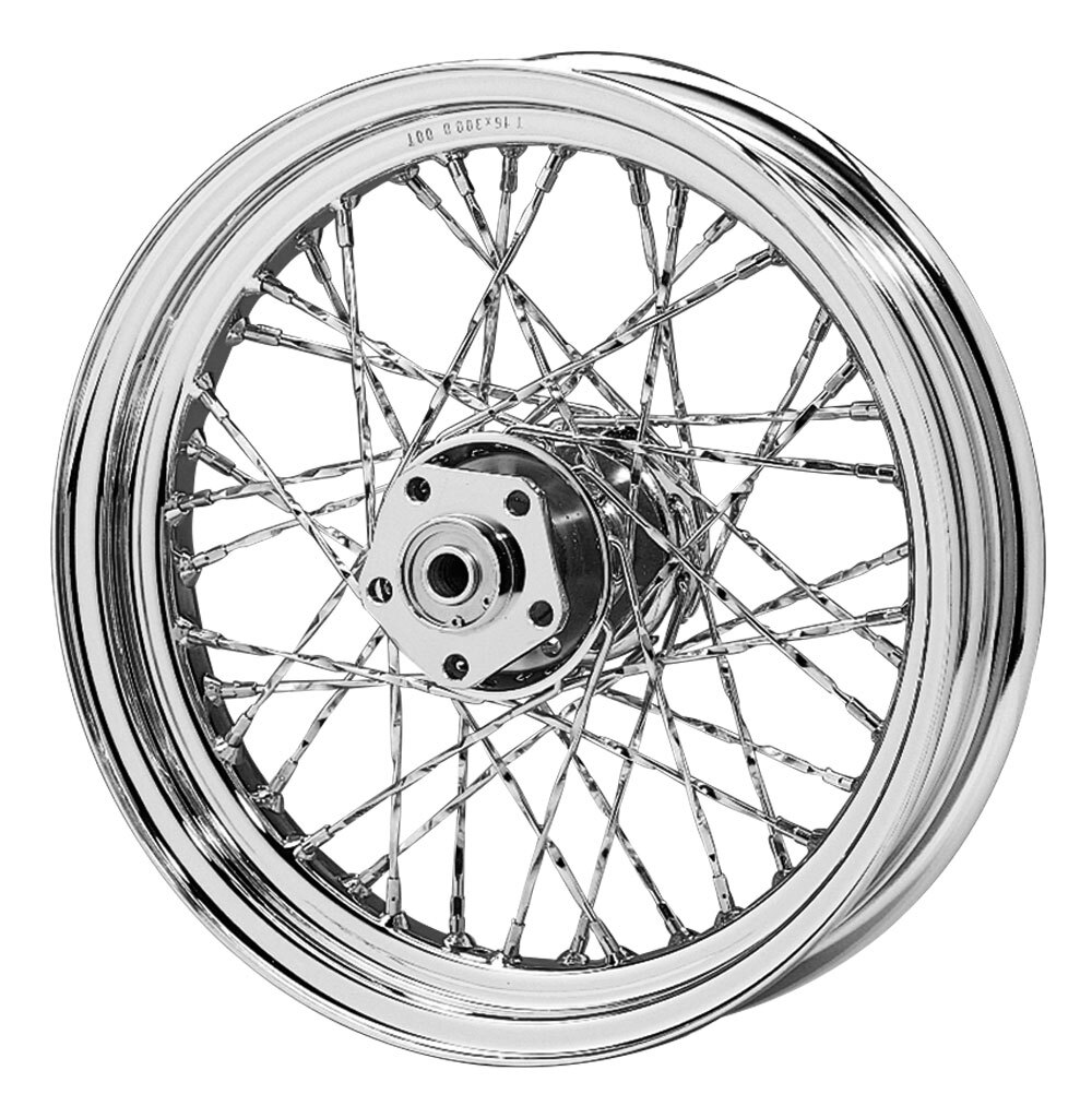 V-Twin Mfg. 40 Twisted Spoke Front Wheel For Harley Touring 1984-1999 ...