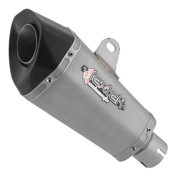 Lextek XP10 Titanium Look Hex Universal Slip-On | JPCycles.com