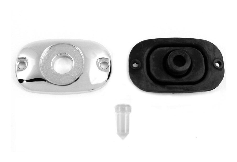 V-Twin Mfg. Chrome Rear Master Cylinder Cover For Harley Touring ...