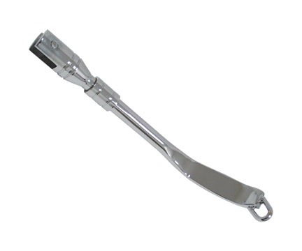 V-Twin Mfg. Chrome Flat Bottom 1" Extended Length Jiffy Stands For ...