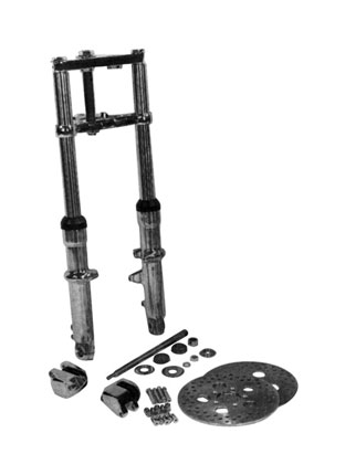 V-Twin Mfg. Dual Disc Fork Assembly For Harley Sportster 1952-1981 ...