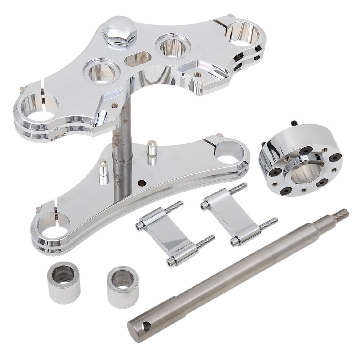 Accutronix Wide Glide Triple Tree Conversion Kit For Harley Dyna 2004 ...