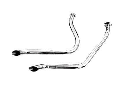 Paughco 1-3/4", 34" Long Staggered Dual Goose-Cut Drag Pipes Full ...