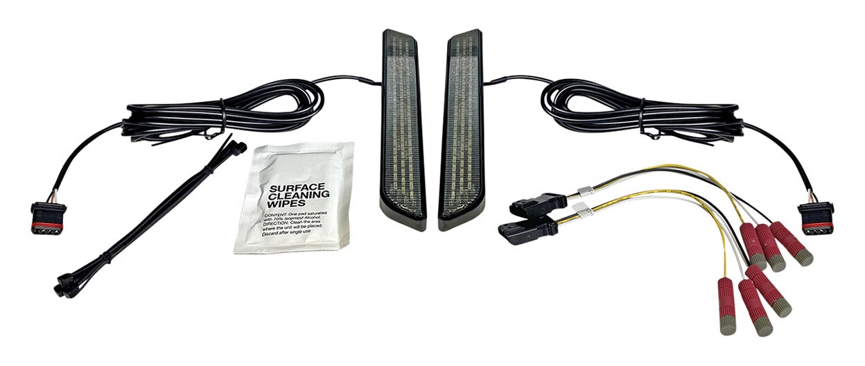 Custom Dynamics LED Front Fork Lightz For Harley | JPCycles.com