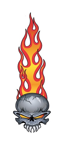 Lethal Threat Fang Skull Decal | JPCycles.com