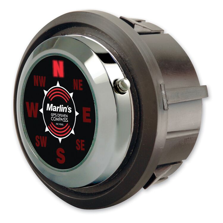 Marlin's Satellite Driven Quest Compass Bike Fairing Insert For Harley ...