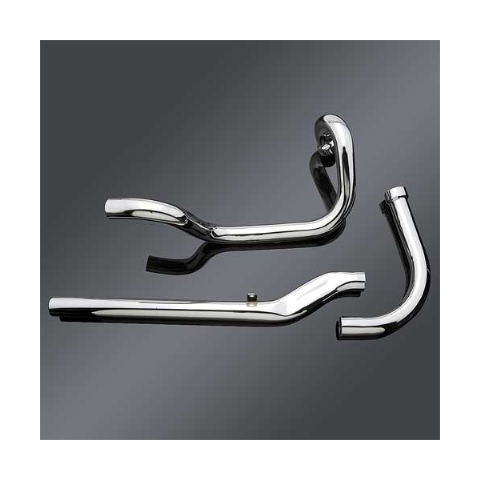 Paughco Independent Dual Single Crossover Headpipes For Harley Panhead ...