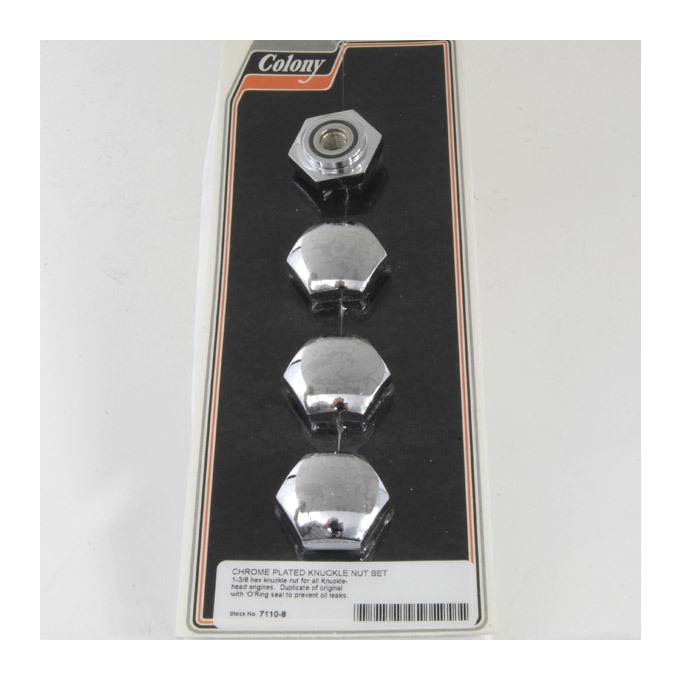 Colony Rocker Box Nut Set For Harley Knucklehead 1936-1947 | JPCycles.com