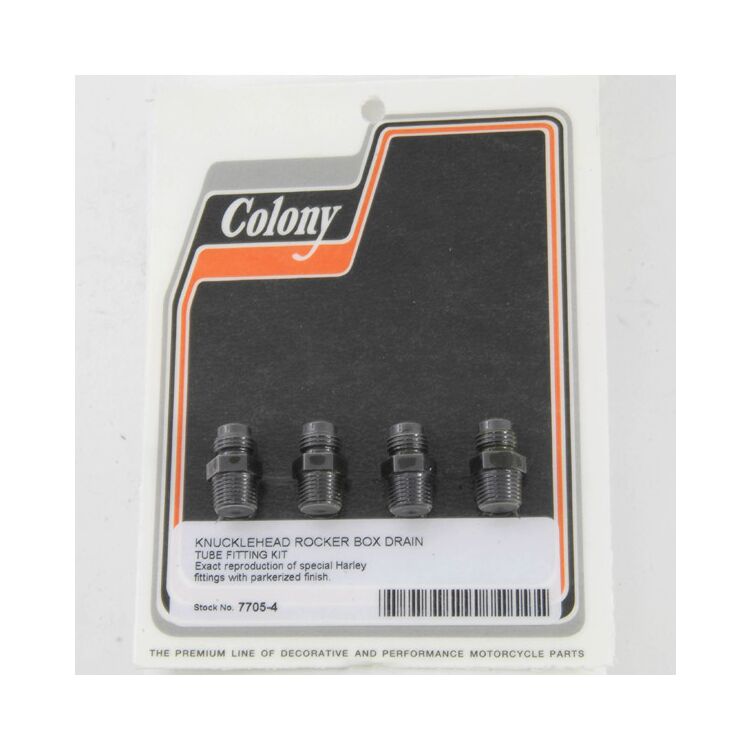 Colony Rocker Box Drain Tube Fitting For Knucklehead 1938-1947 | JPCycles.com