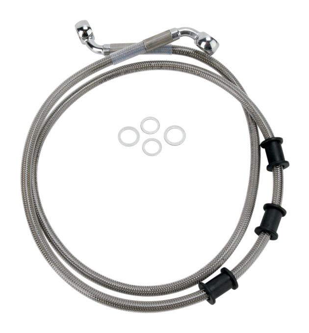 Drag Specialties Extended Front Brake Line Kit For Harley FLSTN / FLS ...