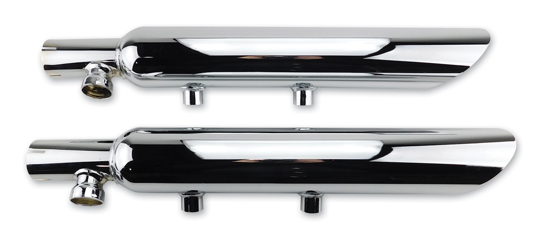 Full Boar Exhaust Angle Cut 3" Slip-On Mufflers For Harley Sportster ...