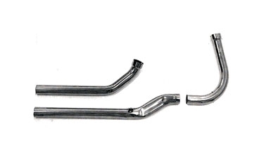 Paughco "S" Head Pipe Set For Rigid Frame Panhead 1948-1965 | JPCycles.com
