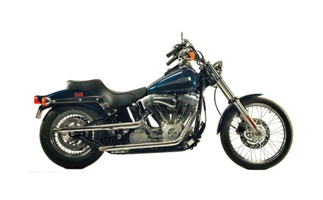 Paughco 40" Shotgun Slash-Cut Drag Pipes Full Exhaust System For Harley ...