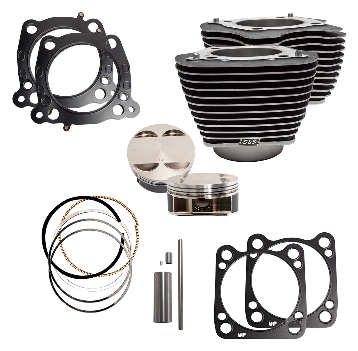 S&S Cycle 128" Big Bore Kit For Harley 114" / 117" Milwaukee-Eight 2017 ...