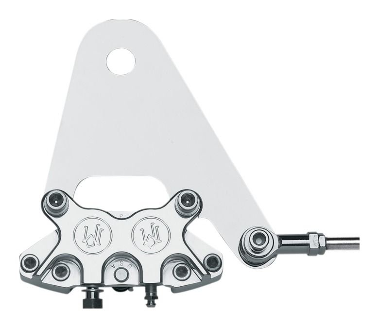 Performance Machine 4 Piston Classic Rear Caliper And Bracket For Rigid ...