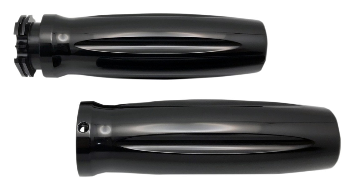 Pro-One Billet Contour Grips For Harley With Dual Cable Throttle ...