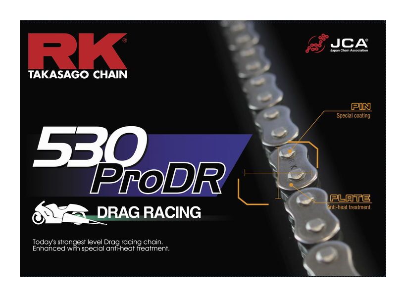 RK Chains Pro Drag Chain 530 Natural | JPCycles.com