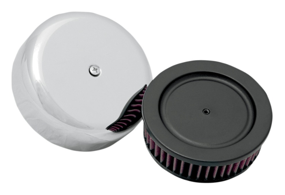 K&N High-Flow Chrome Bonnet Air Cleaner Assembly For Mikuni 40-45mm ...