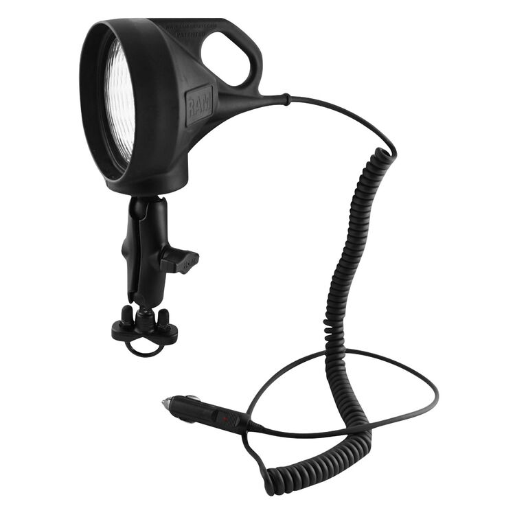 RAM Mounts LED Spotlight With Handlebar U-Bolt Base | JPCycles.com
