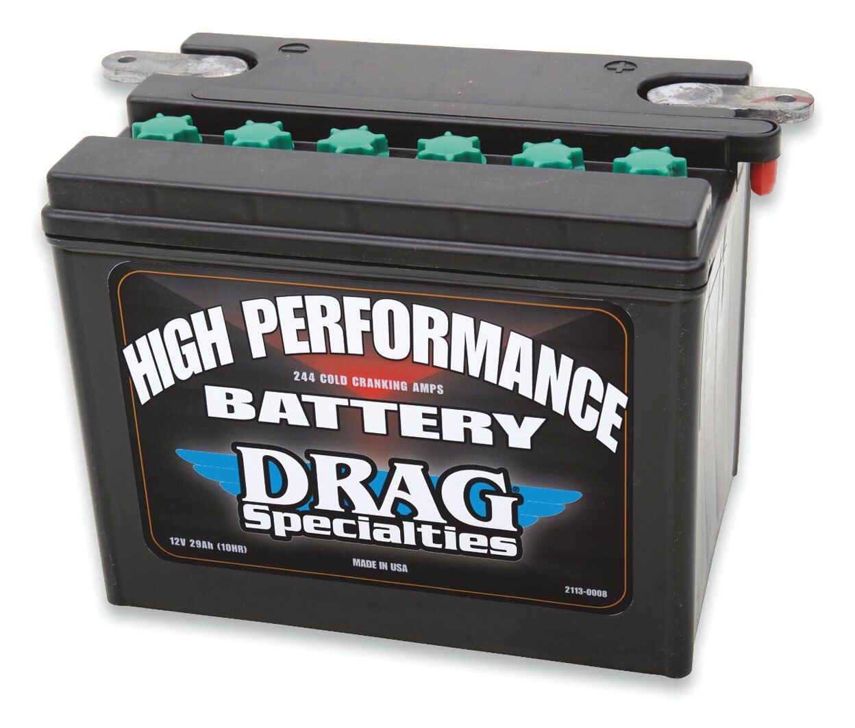 Drag Specialties YHD12 High Performance Conventional Battery For Harley ...