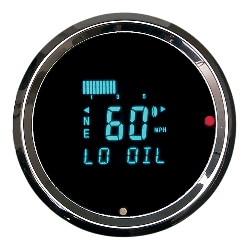 Dakota Digital Round Performance Speedometer With Indicators | JPCycles.com