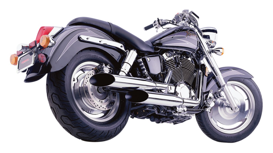 Cobra Classic Deluxe Slash Cut Exhaust System Honda Sabre 1100 2000 ...