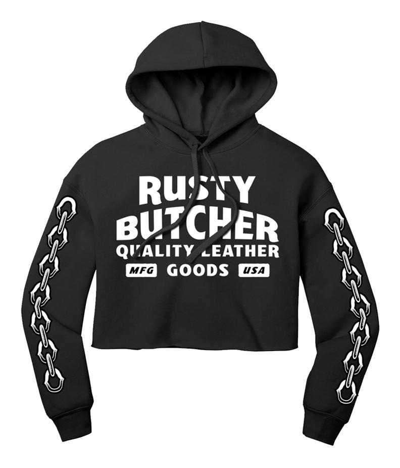 Rusty Butcher Snake Good Women's Cropped Hoody | JPCycles.com