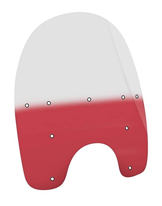 Memphis Shades Memphis Slim Windshield Replacement Plastic Clear / 17 ...