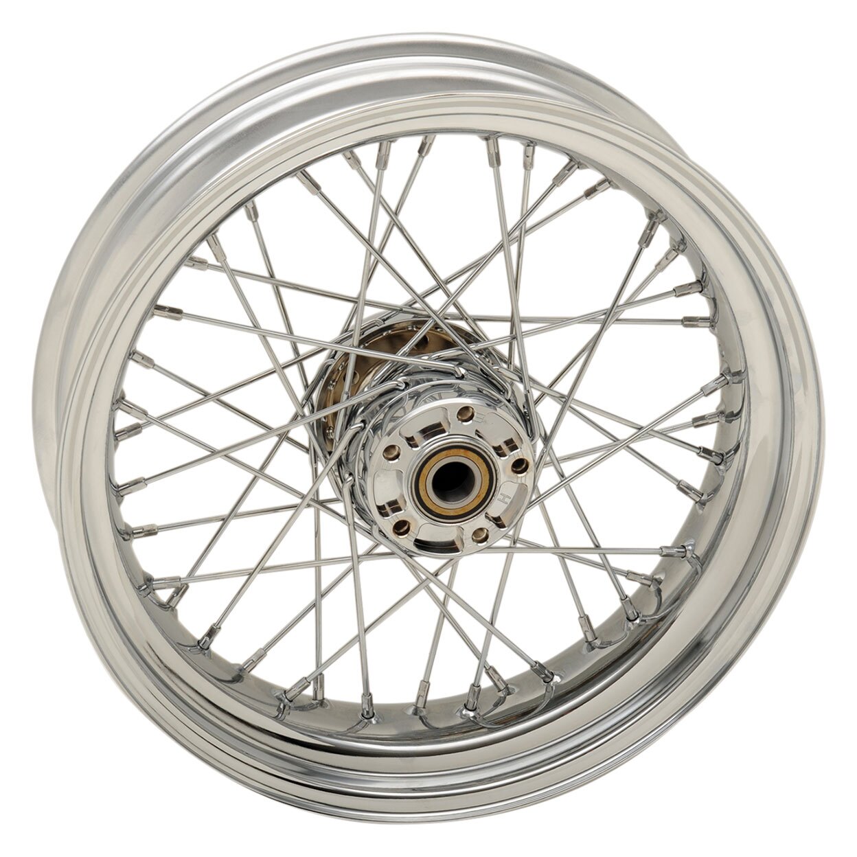 Drag Specialties 40 Spoke Laced Rear Wheel For Harley Dyna Non-ABS 2008 ...