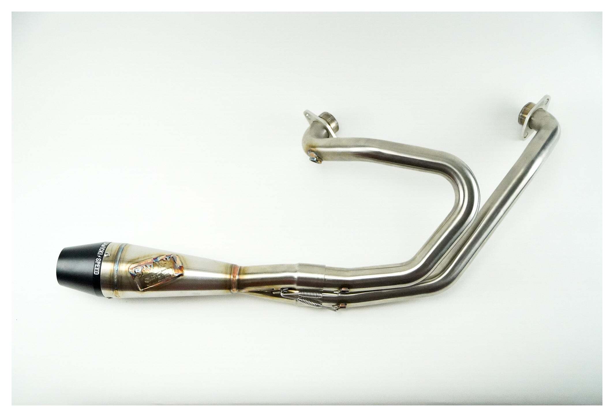 Sawicki Speed Shop 2-Into-1 Shorty Exhaust For Indian Scout 2015-2024 | JPCycles.com