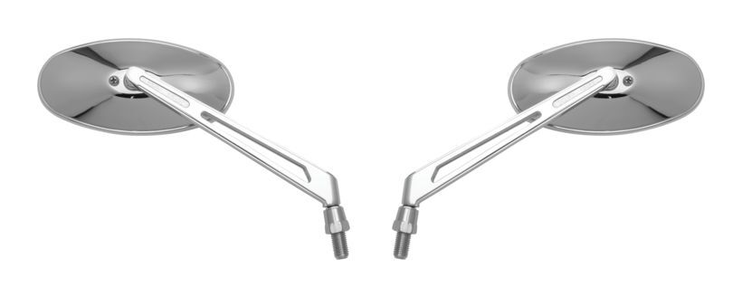 BikeMaster Oval Machined Arm Mirrors | JPCycles.com