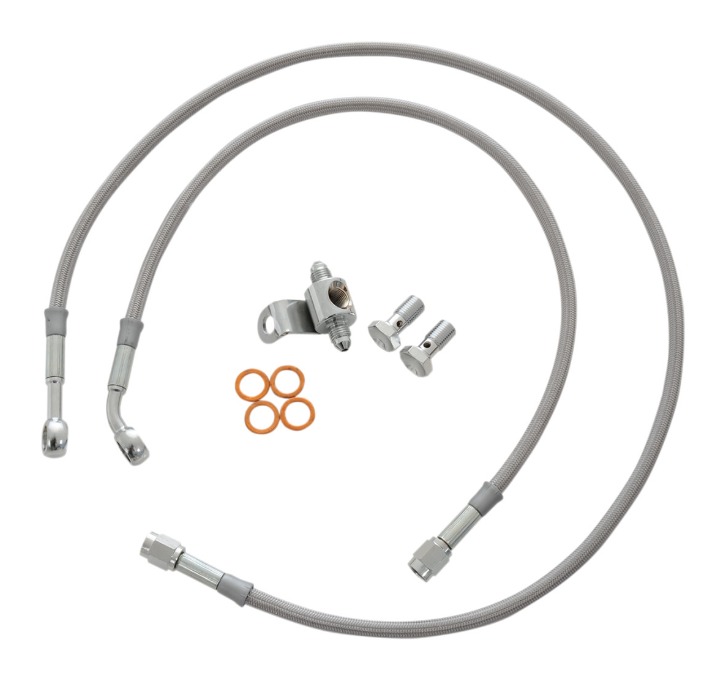 Goodridge OEM-Style DOT Rear Brake Line Kit For Harley Softail 1987 ...