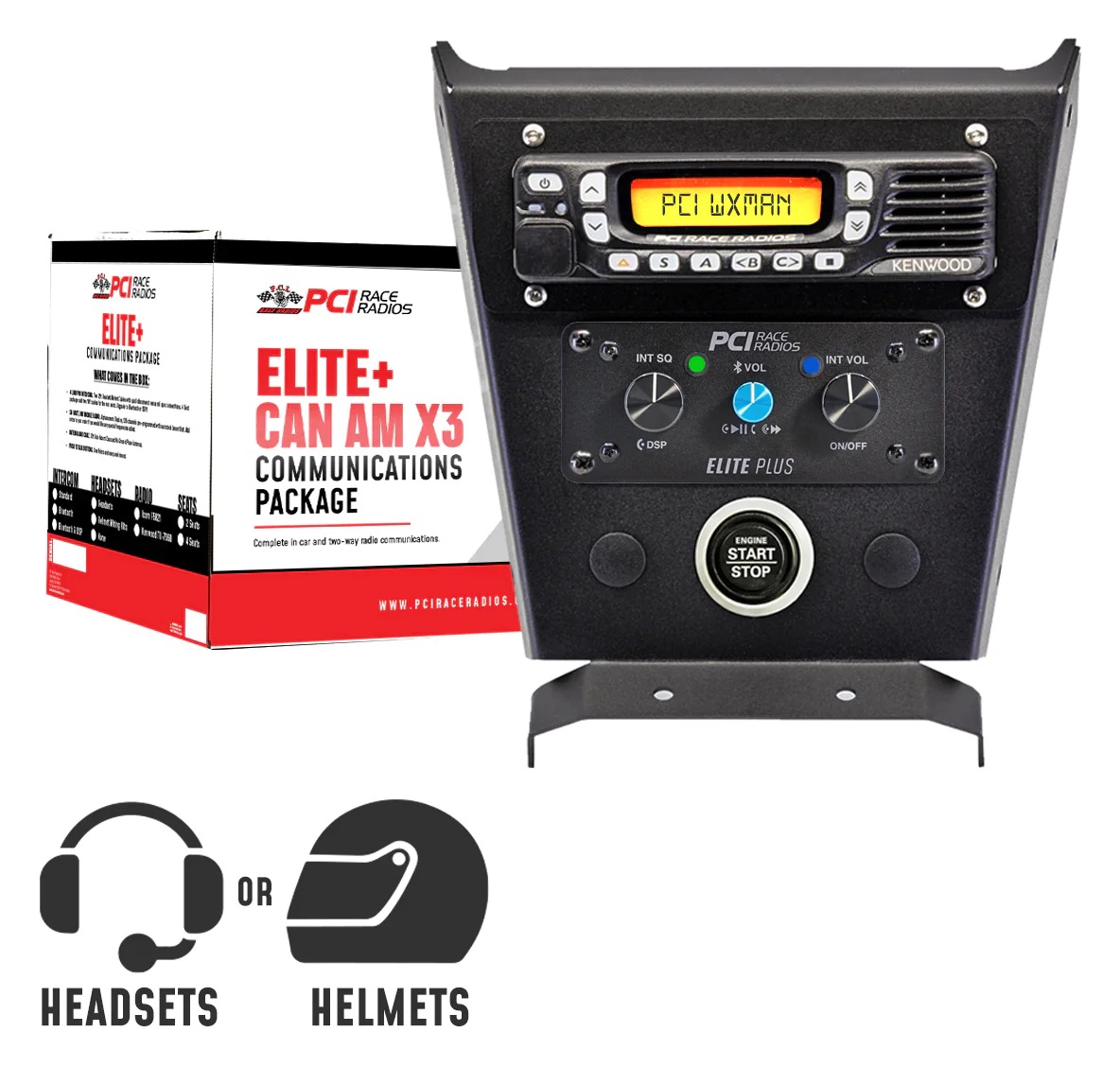 PCI Radios Elite Communications Kit Can-Am X3 MAX 2017-2024 | JPCycles.com