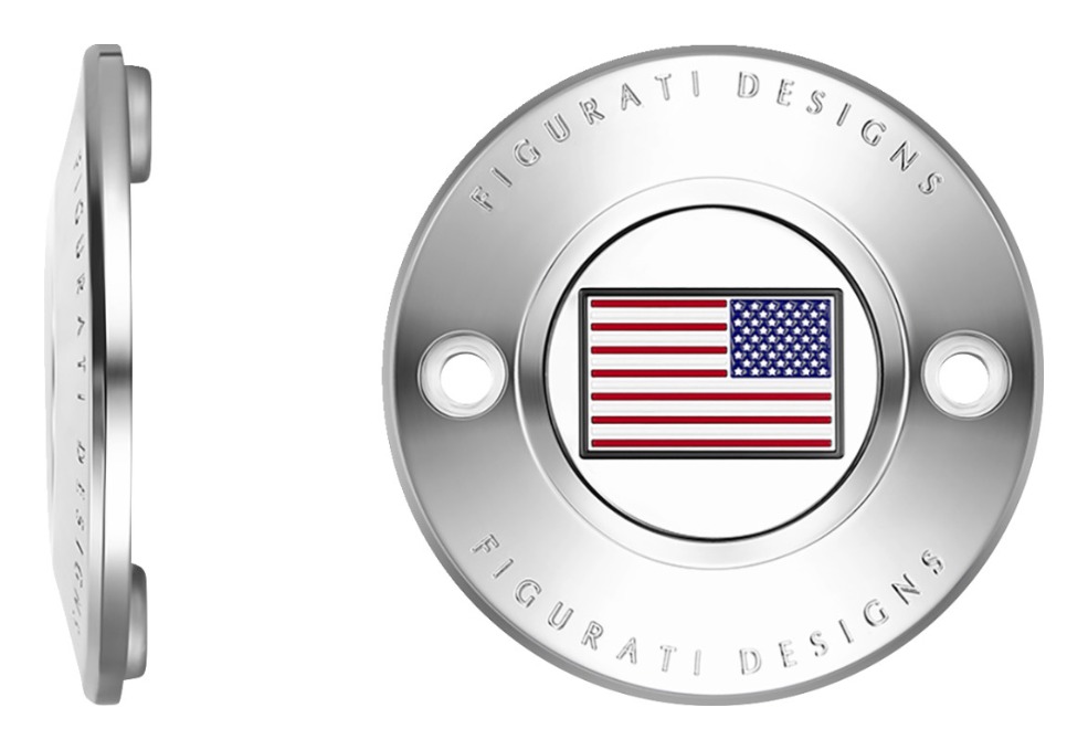 Figurati Designs American Flag Timing Cover For Harley M8 2017-2025 ...
