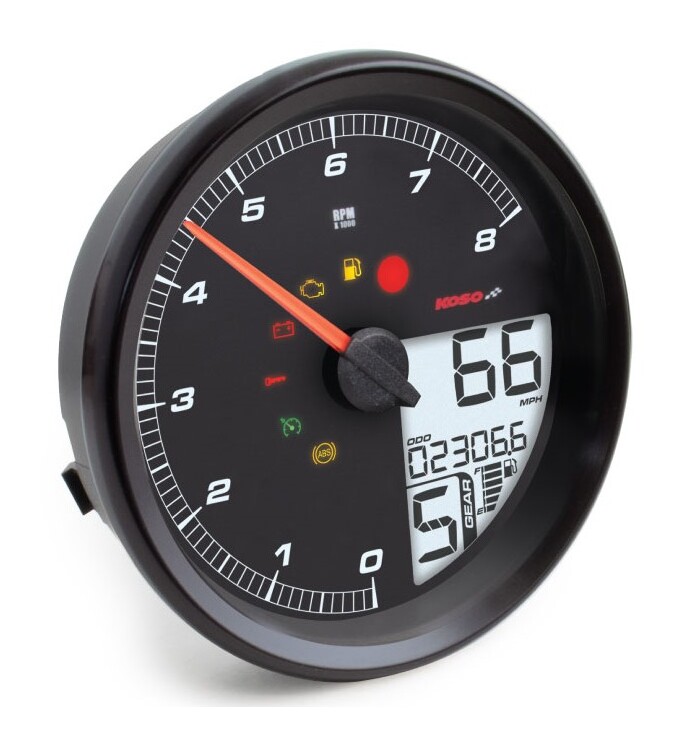 Koso HD-05 Multi-Function Speedometer For Harley | JPCycles.com