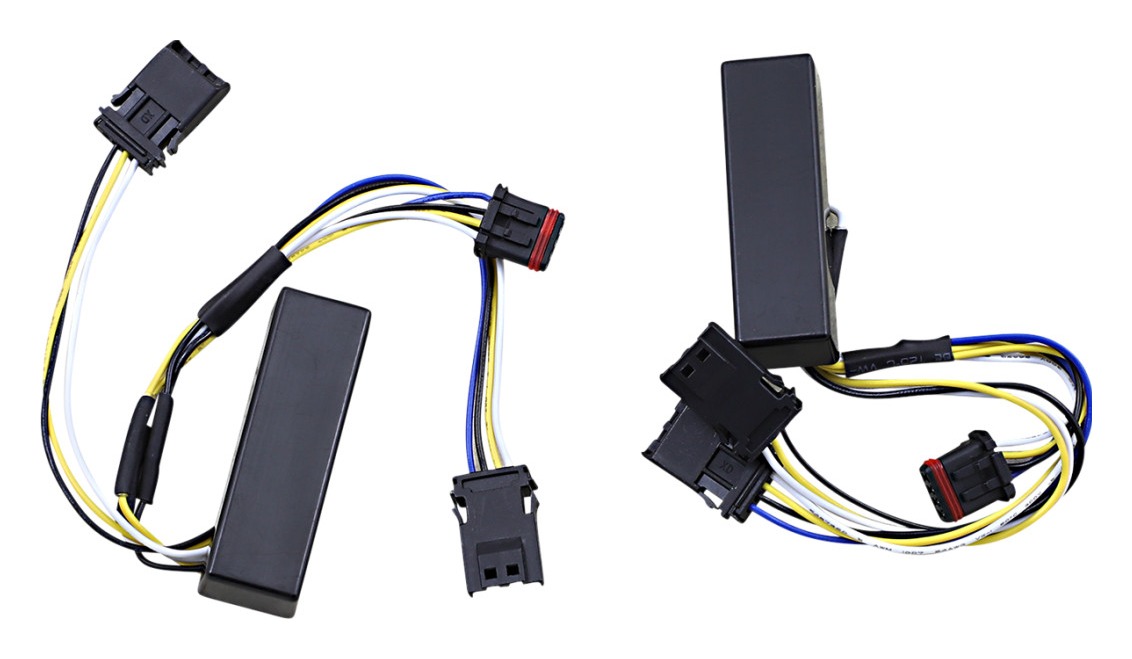 Custom Dynamics Micro Bullet LED Front Turn Signal Adaptor For Harley ...