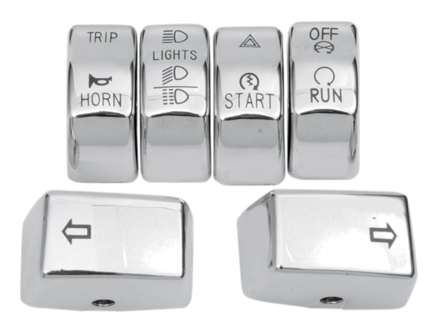 Drag Specialties Switch Cap Kit For Harley 2012-2022 | JPCycles.com