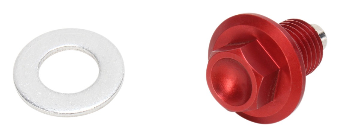 Moose Racing Magnetic Drain Plug By Zip Ty Honda 50cc-650cc | JPCycles.com